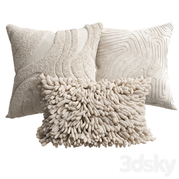 Set of pillows 006 - Pillows - 3D model