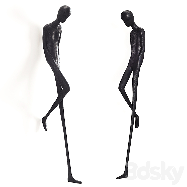 Alex Pinna, waiting in Times square Sculpture - Sculpture - 3D model