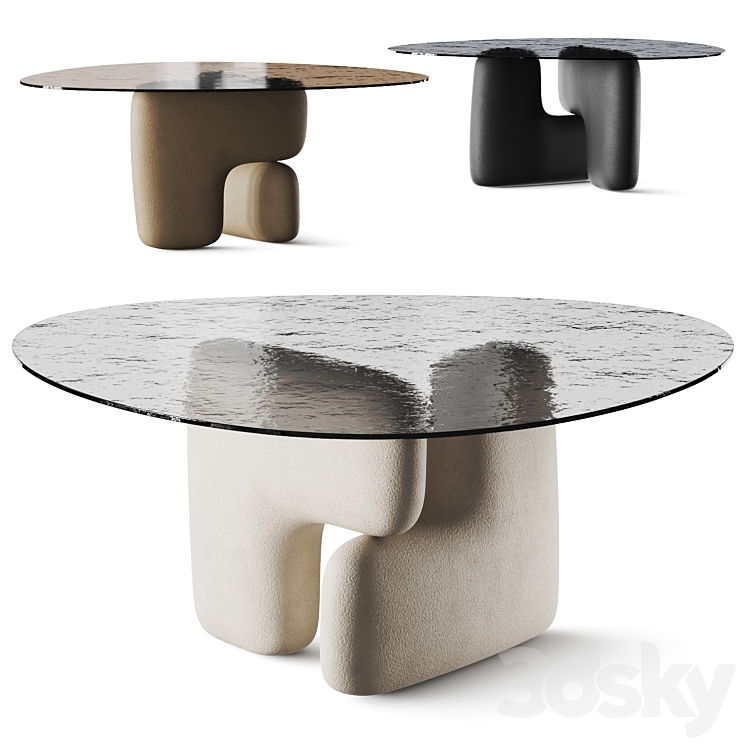 Naturedesign Clay Dining Table - Table - 3D model