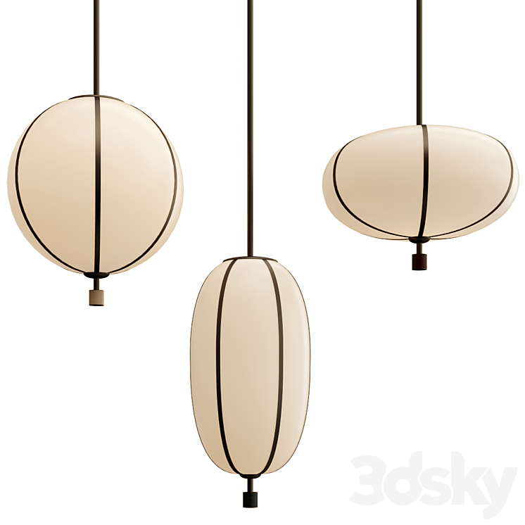Rib Pendant by Konekt - Pendant light - 3D model