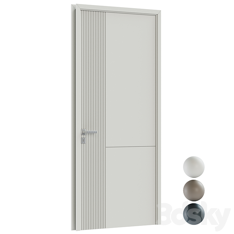 Vertical Panel Door - Doors - 3D model