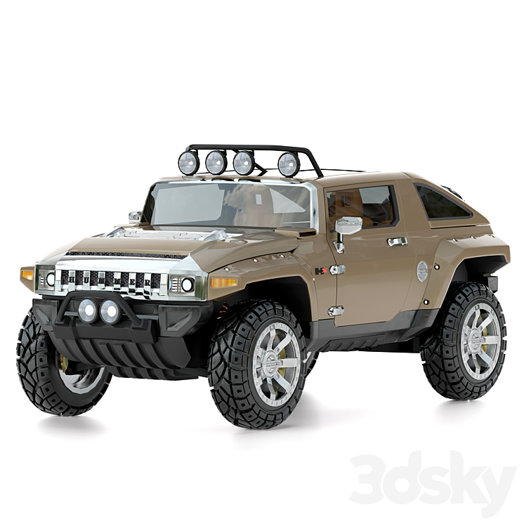 Hummer HX - Ground Transport - 3D model