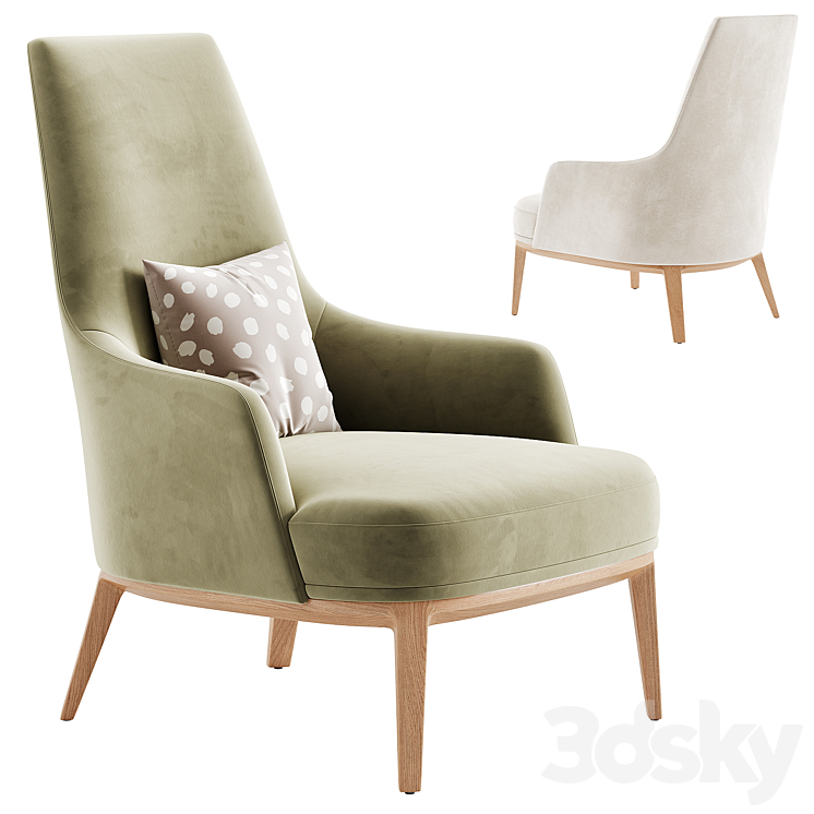 Jane Lounge Armchair By Poliform - Arm chair - 3D model
