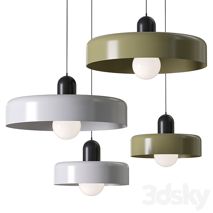 Disc Orb Pendant In Common With - Pendant light - 3D model