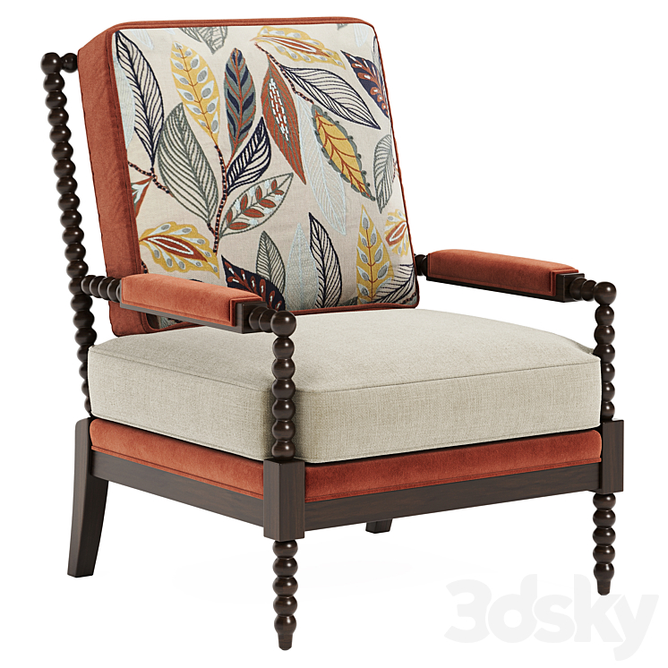 Massoud Autumn Spindle Chair - Arm chair - 3D model