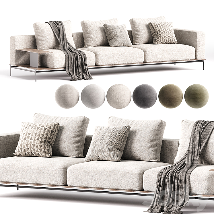 Brera Modular Sofa by Poliform - Sofa - 3D model