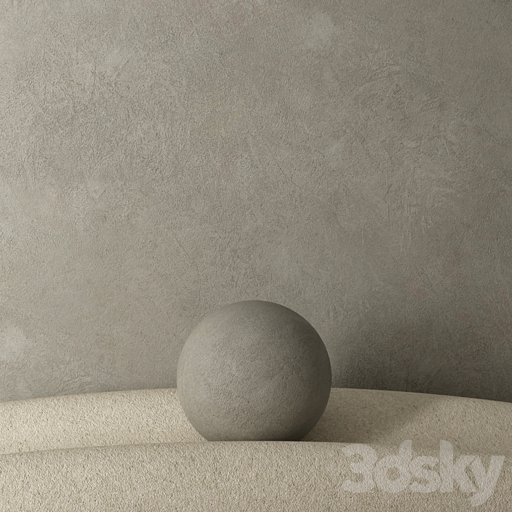 Decorative coating mka paint based on Antico - Wall covering - 3D model
