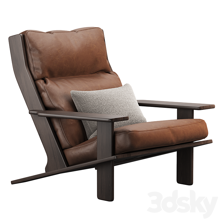 Pele Lounge Chair by Esko Pajamies - Arm chair - 3D model
