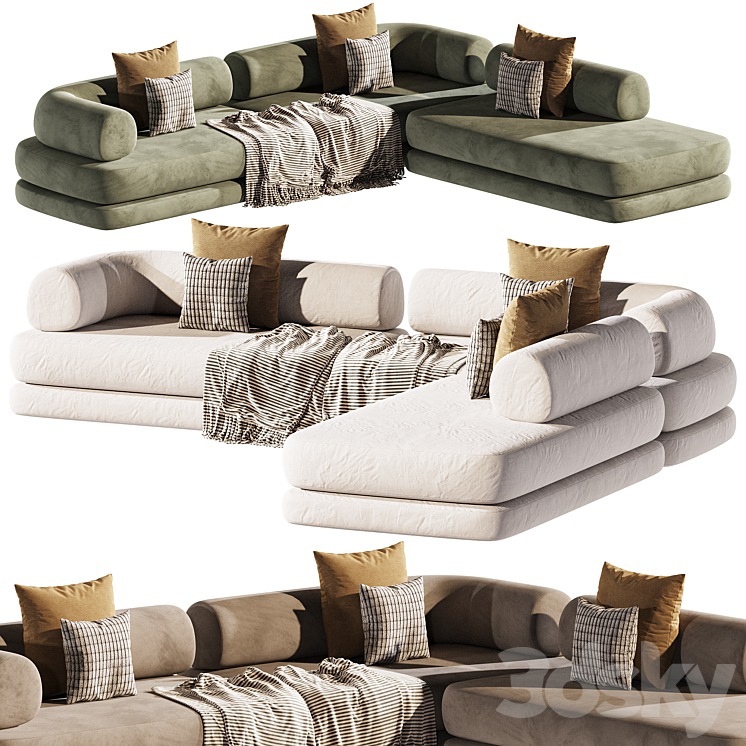 Bumper Sofa - Sofa - 3D model