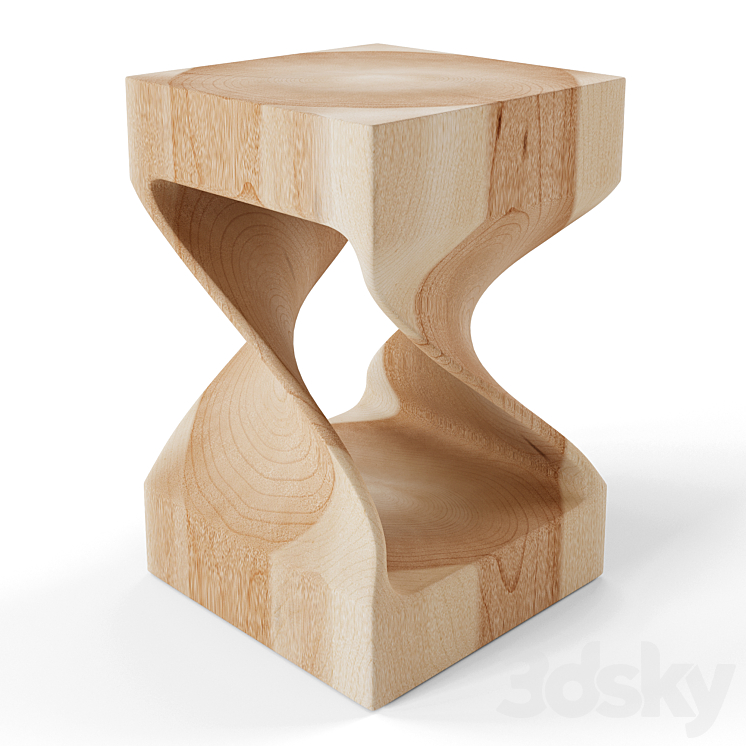 Coffee table Hakon mungur wood - Table - 3D model