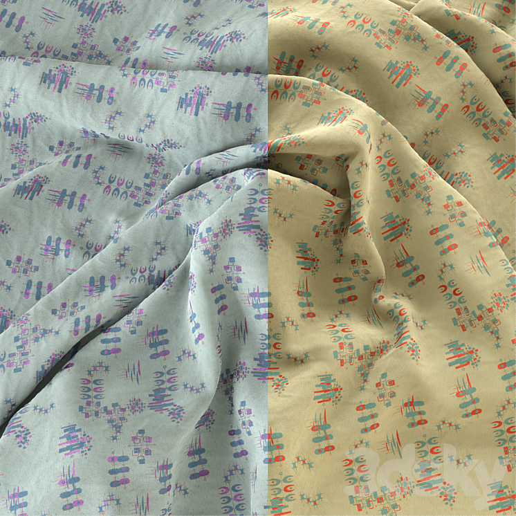 Fabric Material, Fabric Pattern, PBR 4K JPEG Seamless (2 textures ...