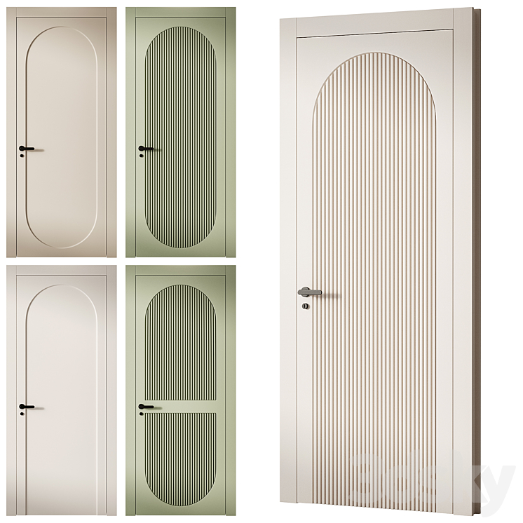 ARC Interior doors set - Doors - 3D model