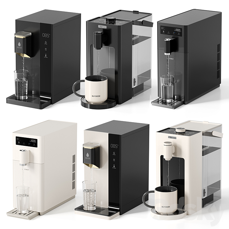 Water Cooling and Heating Device Set - Kitchen appliance - 3D model
