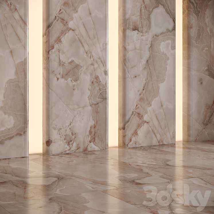 Reve Rose 4K - Tile - 3D model