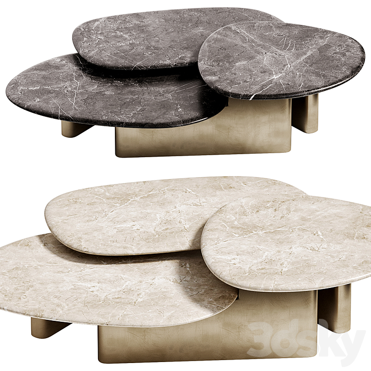 Callisto Mix Coffee Table - Porada - Table - 3D model