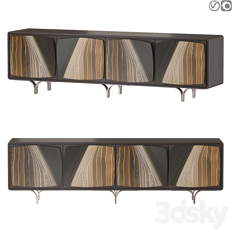 Giorgetti Scirocco - Sideboard & Chest of drawer - 3D model