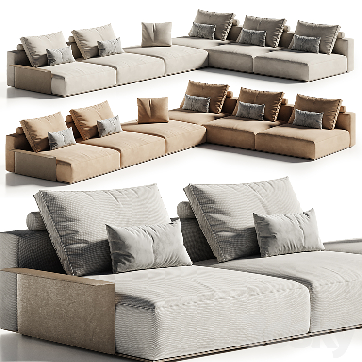 Westside Soft Modular Sofa by Poliform - Sofa - 3D model