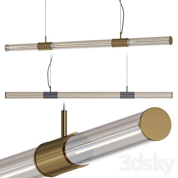 Cross Suspension Linear Venicem - Pendant light - 3D model