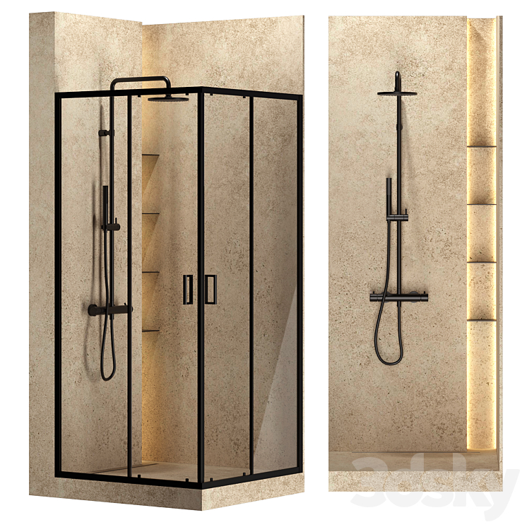 Niagara 90/120 shower enclosure - Shower - 3D model