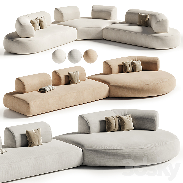 Isla Modular Sofa 2 - Sofa - 3D model