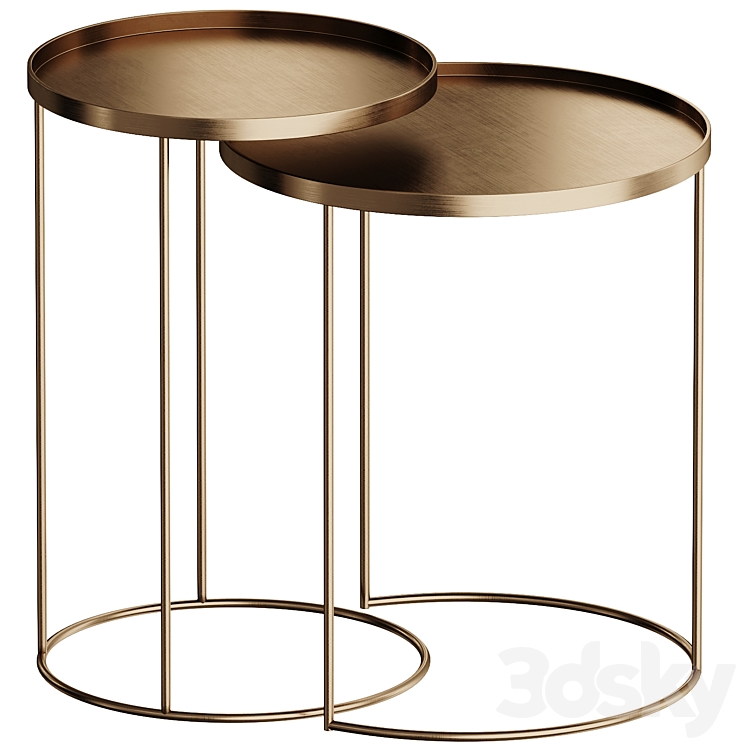 Tray side table set - Table - 3D model