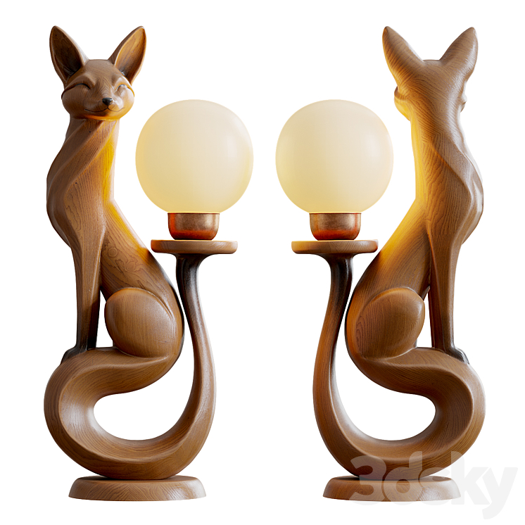 Kitsune Table Lamp - Table lamp - 3D model