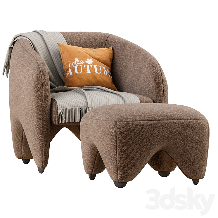 Arflex Yuzu Armchair - Arm chair - 3D model