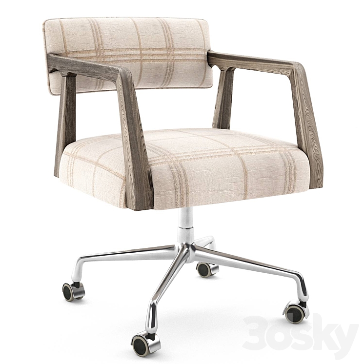 Tyler Desk Chair - Arm chair - 3D model