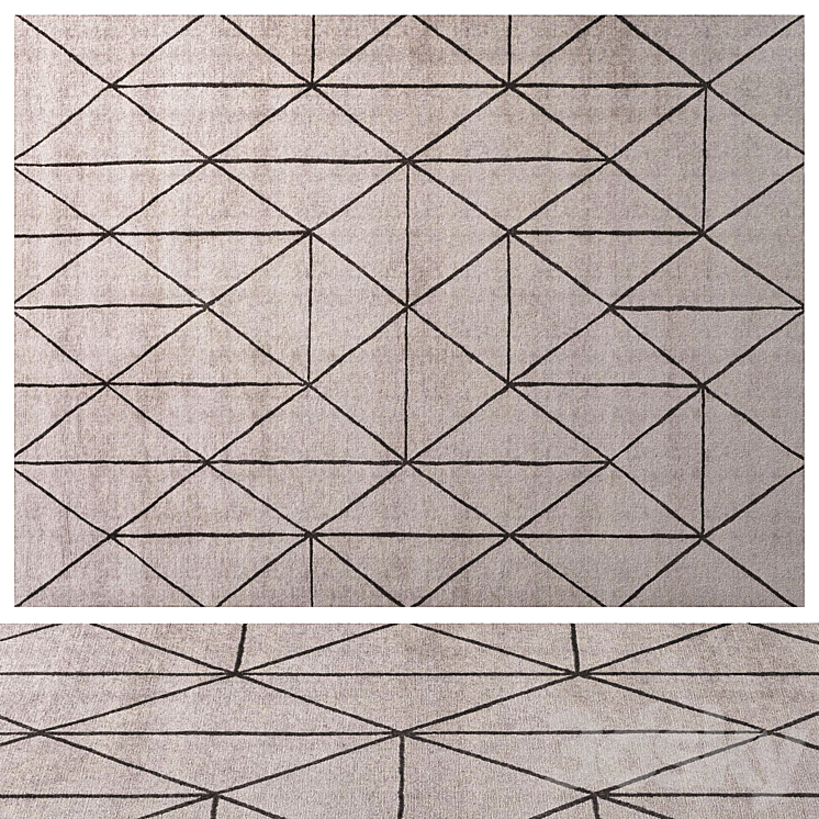 Diamond Maze Gray - Carpets - 3D model