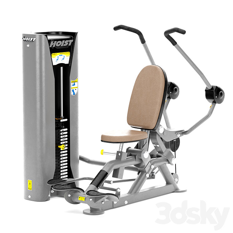 Triceps Extension HOIST RS 1103 - Sports - 3D model