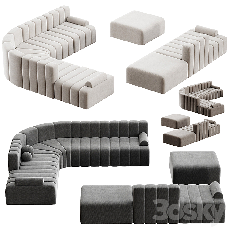 Modular Sofa STUDIO by NORR11, sofas - Sofa - 3D model