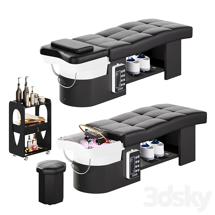 Head spa couch - Beauty salon - 3D model
