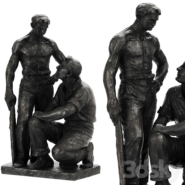 Iglogue Statue - Sculpture - 3D model