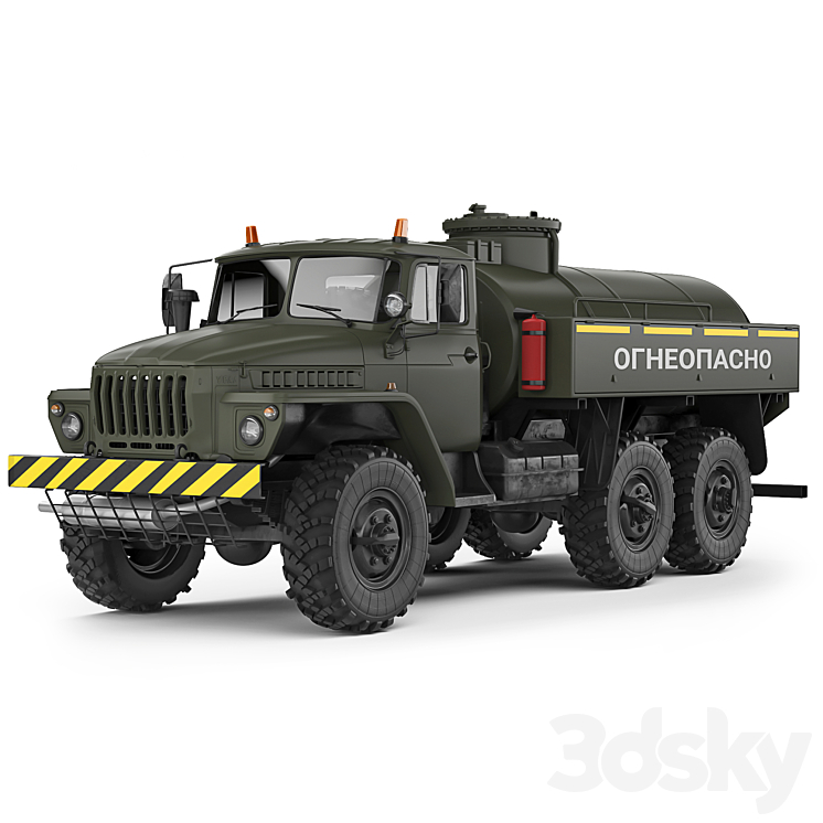 Ural 4320 ATZ-5 1998 - Ground Transport - 3D model