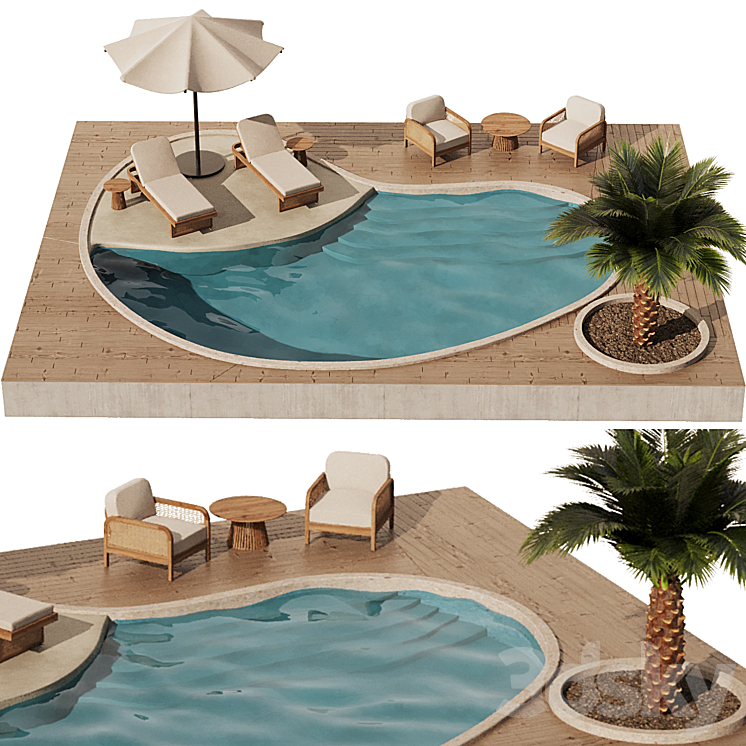 Swimming pool Set 1 - Other - 3D model