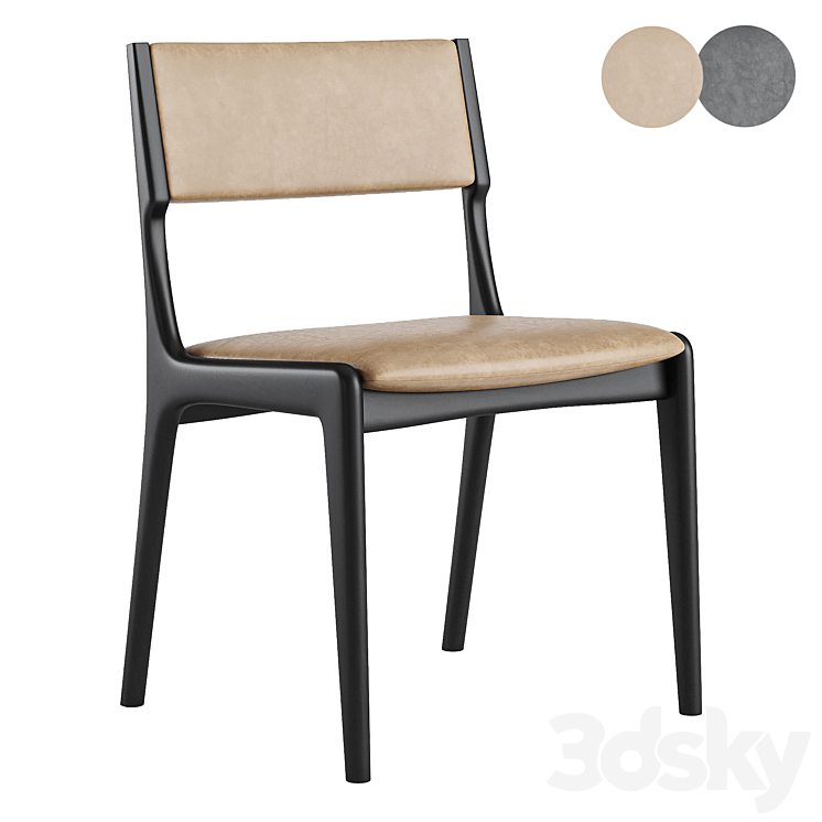Demon Cafe Dining Chair Leather - Chair - 3D model