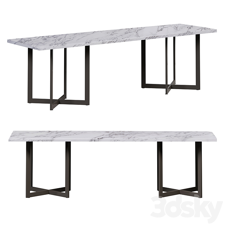 Blunt console table by Bodema - Table - 3D model