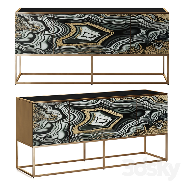Wooddi group Calista - Sideboard & Chest of drawer - 3D model