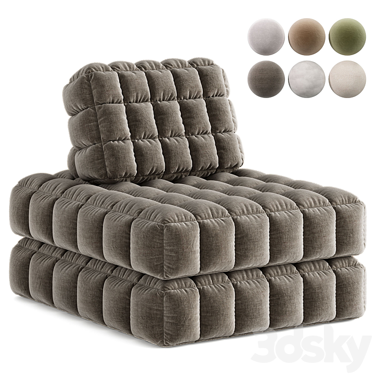 Waffle Sofa Chair - Arm chair - 3D model