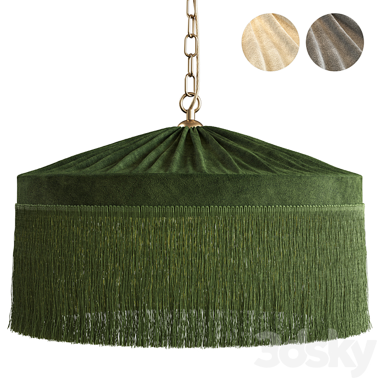 Sinclair Tassel-Fringed Velvet Pendant Anthropologie - Pendant light ...