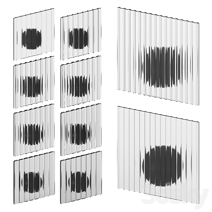 Glass Texture Set 006 - Glass - 3D model