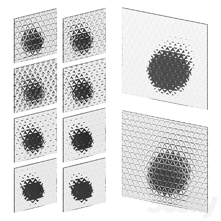Glass Texture Set 014 - Glass - 3D model