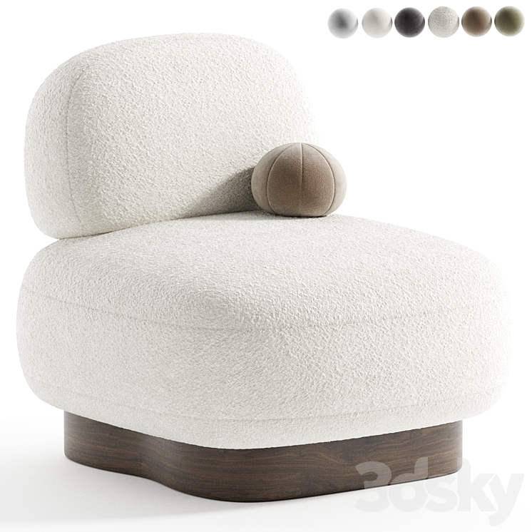 Niko Small Lounge Chair - Arm chair - 3D model