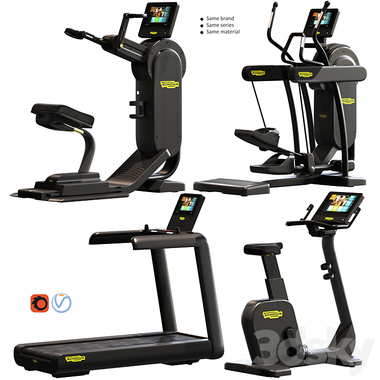 Technogym Excite Series – 4 Premium Cardio Equipment (Run, Bike, Vario ...
