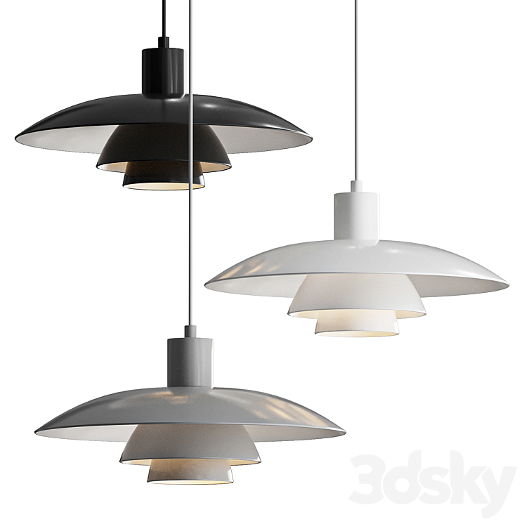 Nine Lighting Three Tier Disc Vintage Pendant Light - Pendant light ...