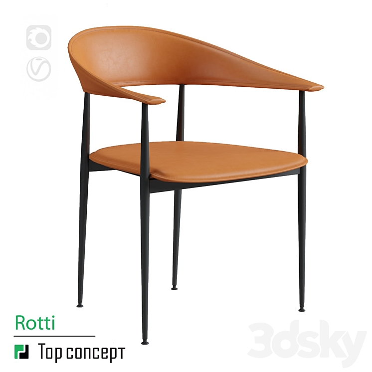 Rotti chair - Chair - 3D model