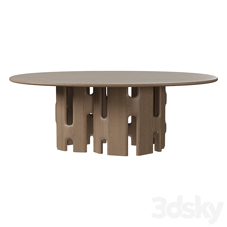 Oval dining table CRF C04 - Table - 3D model