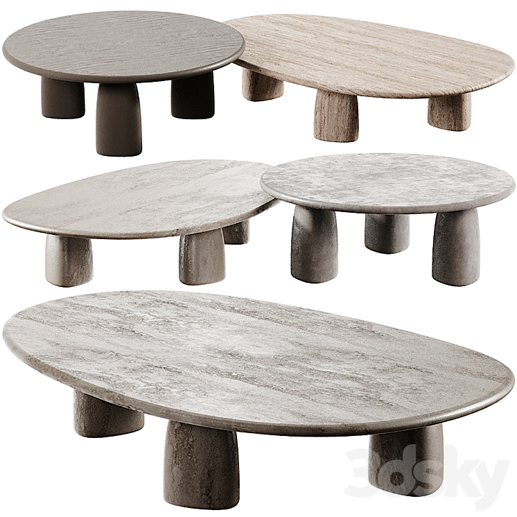 Poliform Strata Coffee Tables 02 - Table - 3D model