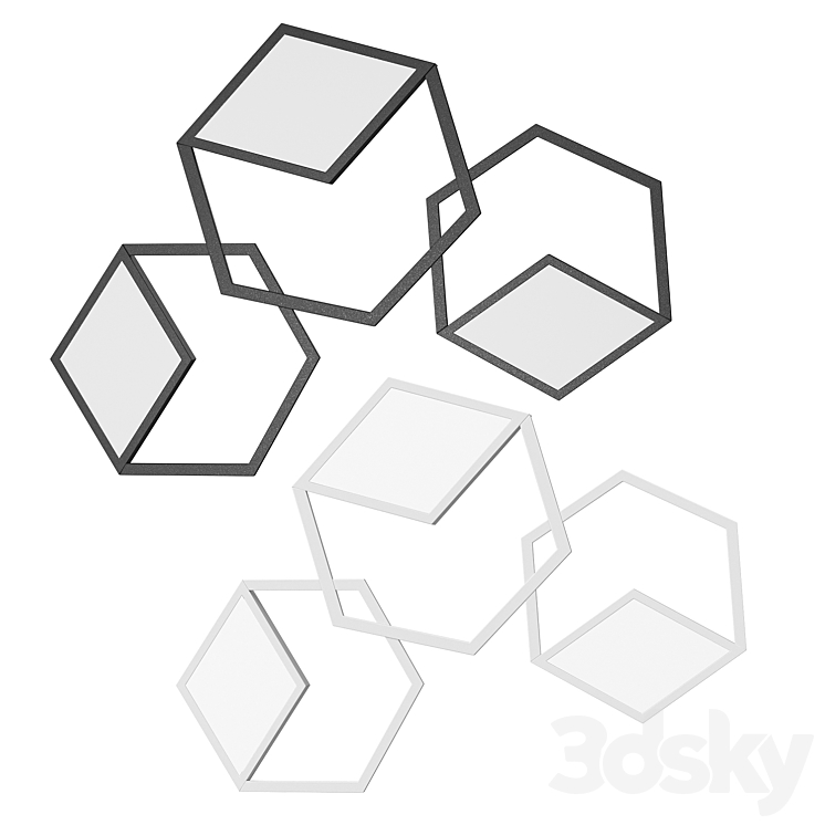 Kubick sconce - Wall light - 3D model