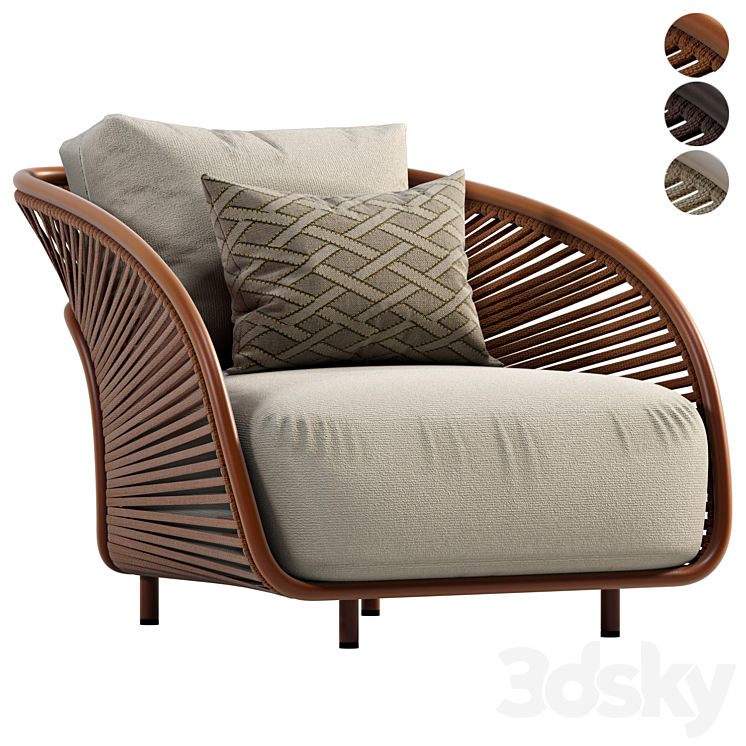 YAAZ BARLA - Arm chair - 3D model